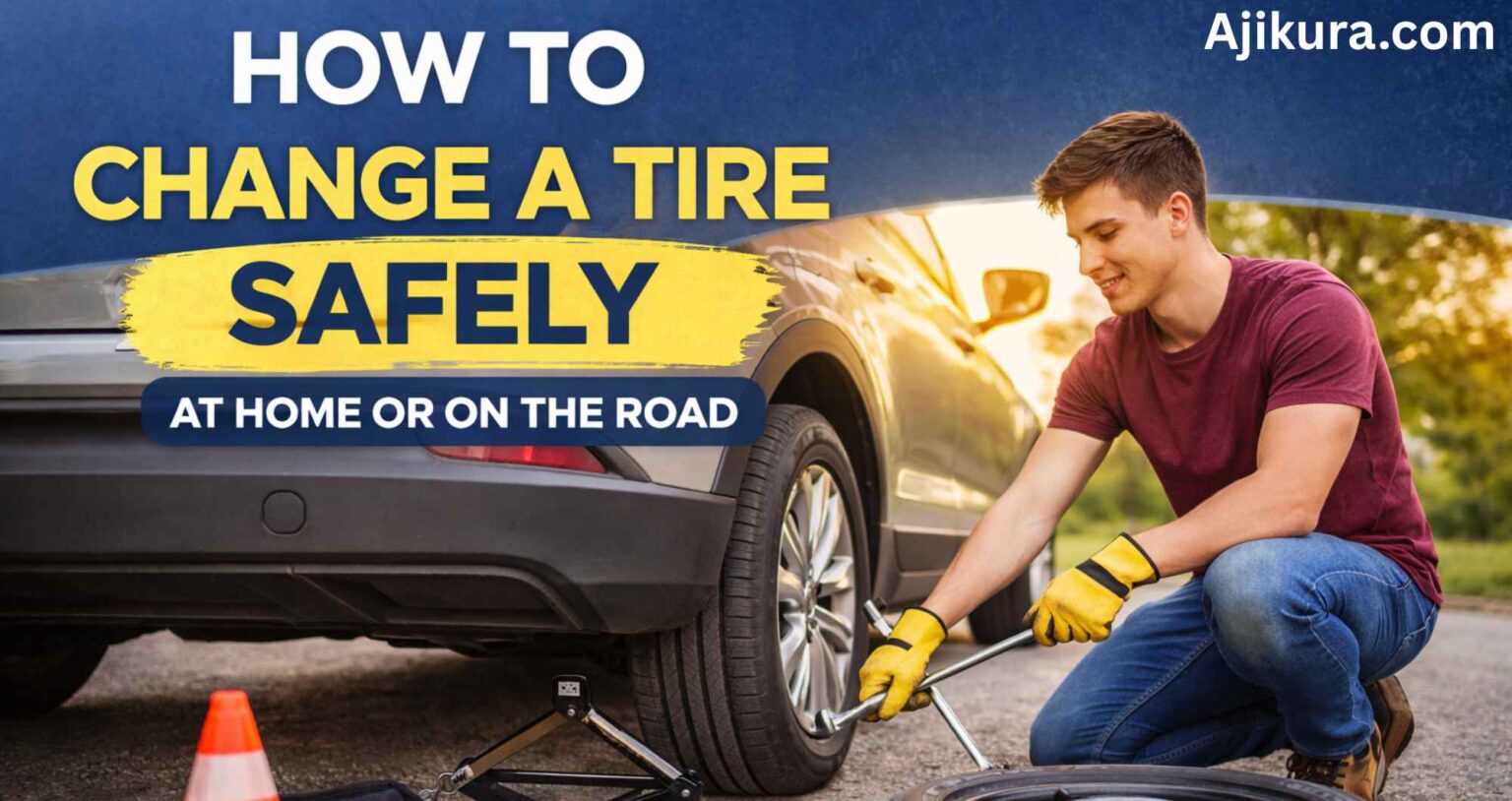 How to Change a Tire Safely at Home or on the Road